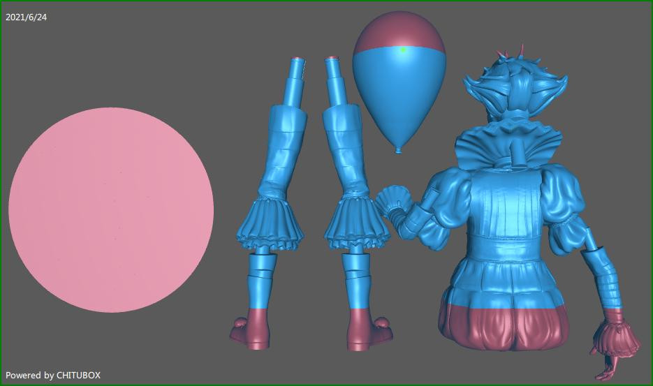 Pennywise Statue - STL File for 3D Print