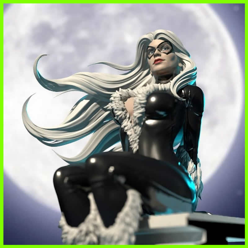 Black Cat Hot Pose STL File For 3D Print Black Cat Hot Pose STL File For 3D Print