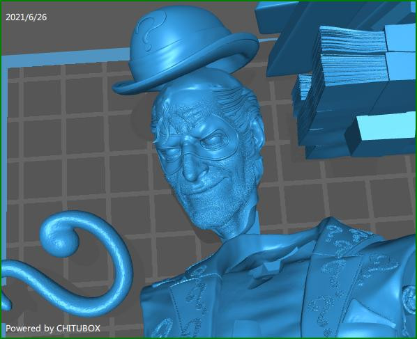 Riddler Batman Statue - STL File for 3D Print