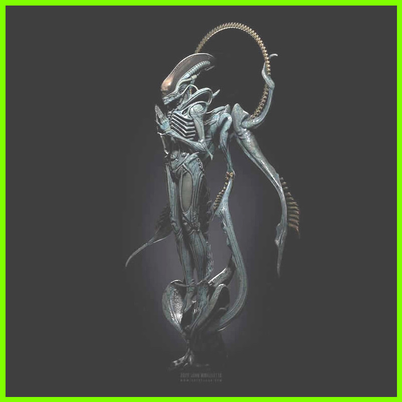 Queen Alien Xenomorph Wall Sculpture - STL File for 3D Print