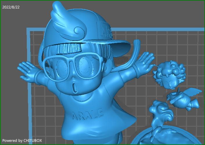 Dr. Slump Arale Statue - STL File for 3D Print