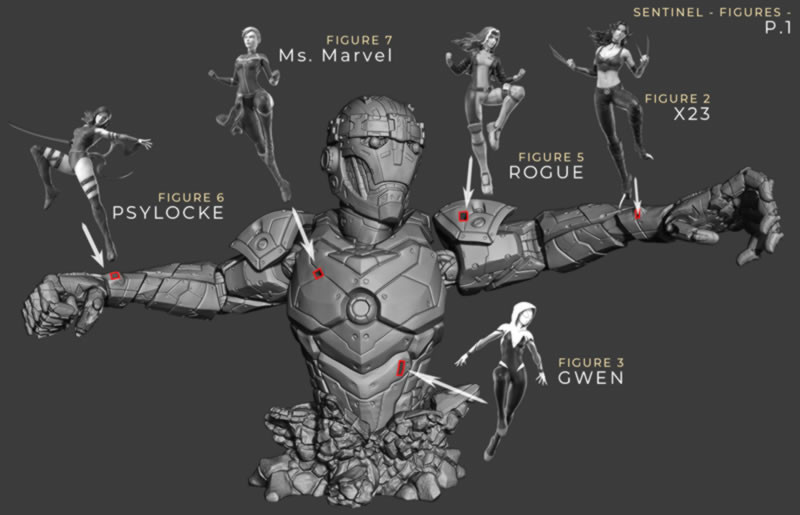 Sentinel Diorama - STL File for 3D Print