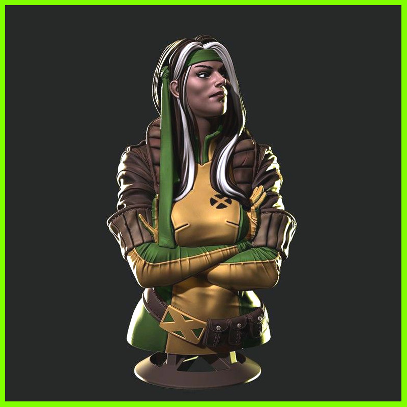Rogue X-Men Bust - STL File 3D Print