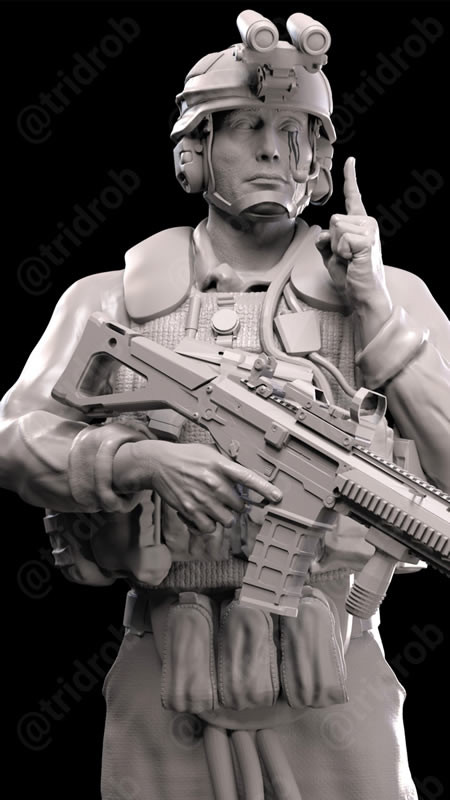 Death Stranding Cliff Unger - STL File 3D Print