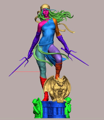 Elektra Statue - STL File 3D Print