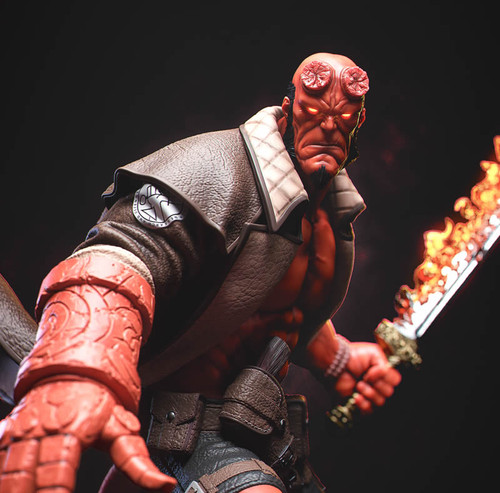 Hellboy with Sword Statue - STL File 3D Print