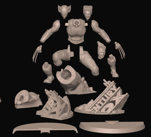 Wolverine X-Men - STL File 3D Print