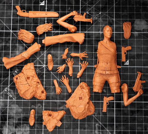 Alice Resident Evil Milla Jovovich Statue - STL File 3D Print