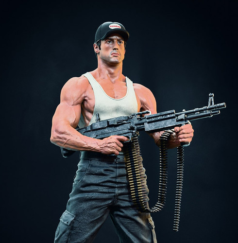 Rambo Sylvester Stallone Statue - STL File 3D Print