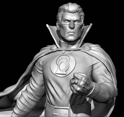 Green Lantern Alan Scott - STL File for 3D Print
