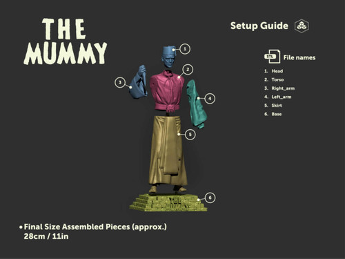 The Mummy Universal Classic Monster - STL File for 3D Print