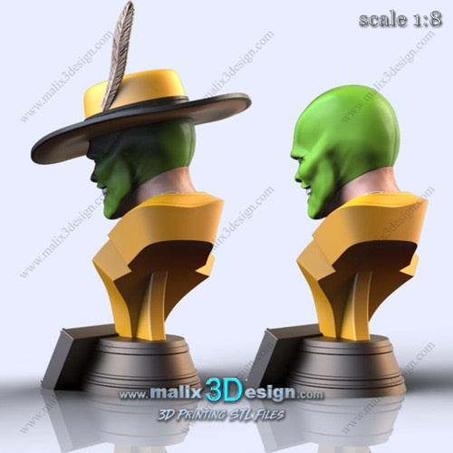The Mask Bust Jim Carrey - STL File for 3D Print