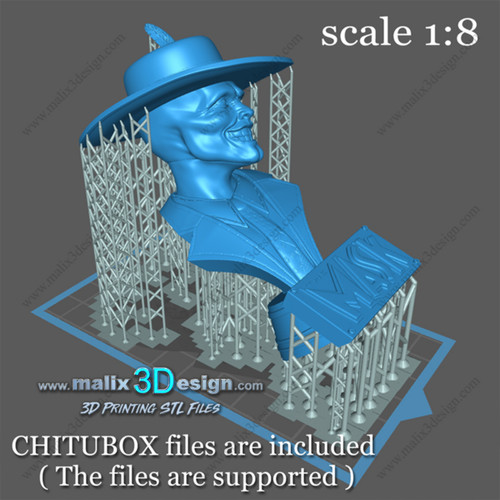 The Mask Bust Jim Carrey - STL File for 3D Print