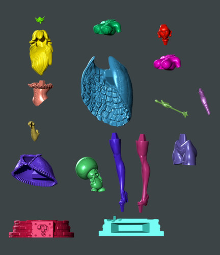 Super Princess Peach - STL File for 3D Print