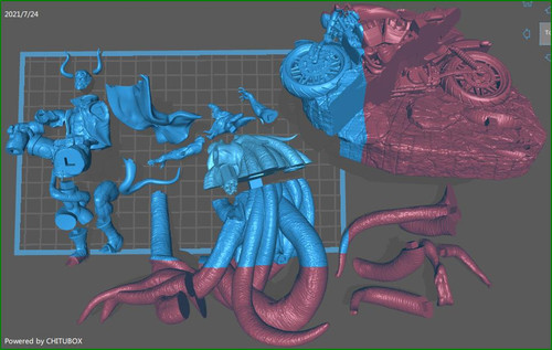 Hellboy Diorama - STL File for 3D Print
