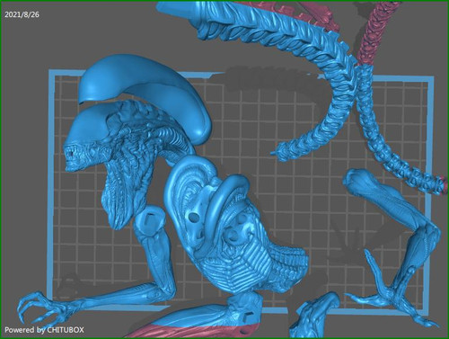 Alien Dog Crawling - STL File for 3D Print