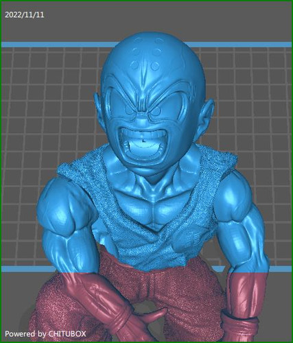Krillin Vs Saibamen Dragon Ball Z Stl File For 3d Print