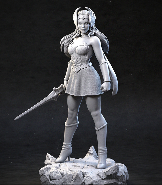 She-Ra Princess of Power Statue - STL File 3D Print