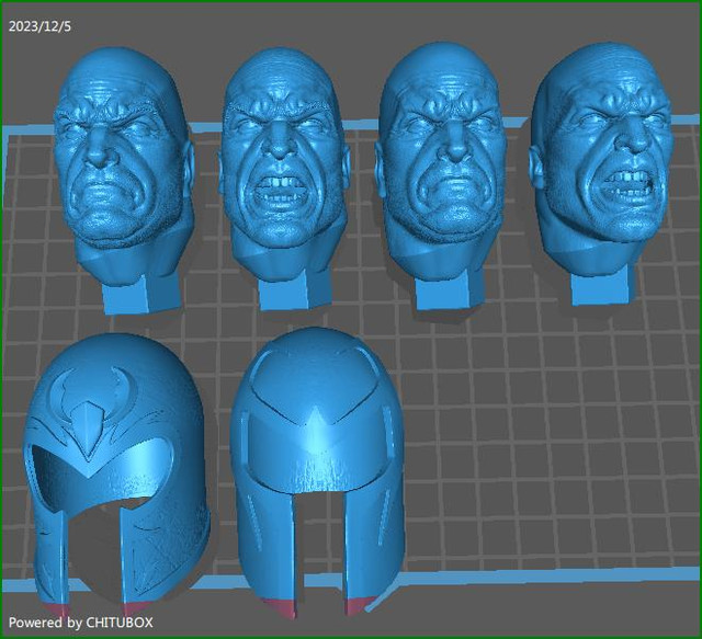 Magneto X-Force Statue - STL File 3D Print