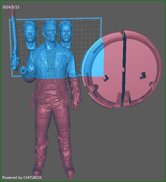 Terminator T800 Statue - STL File 3D Print