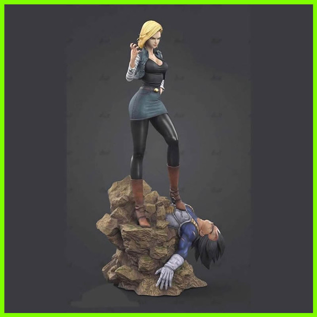 Android 18 Tattoo Cyberpunk Dragon Ball - STL File for 3D Print