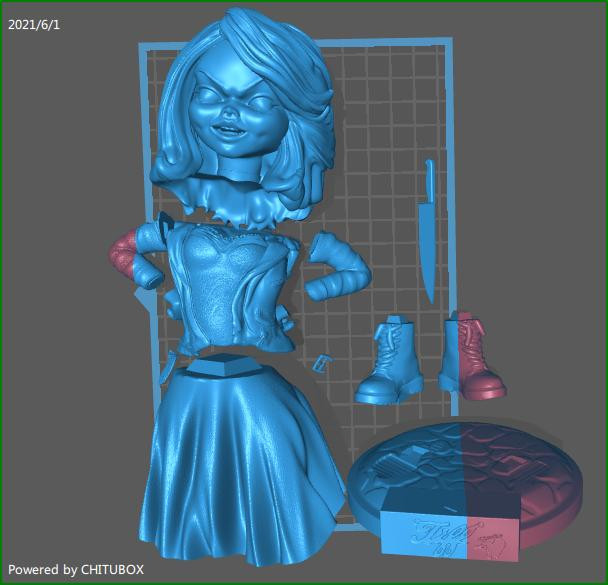 Tiffany Bride of Chucky - STL File for 3D Print