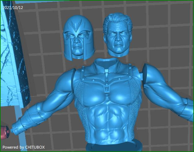 Magneto Statue - STL File for 3D Print