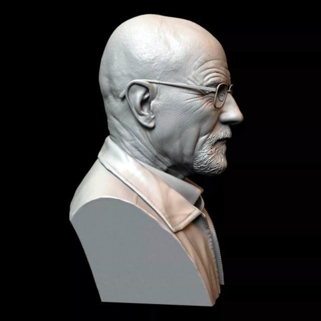 Walter White Bust Breaking Bad - STL File for 3D Print