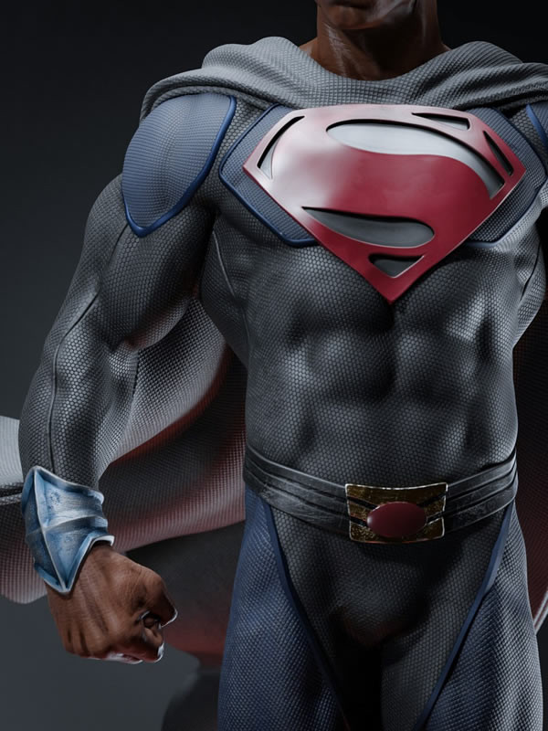 Val-Zod Superman Statue - STL File 3D Print