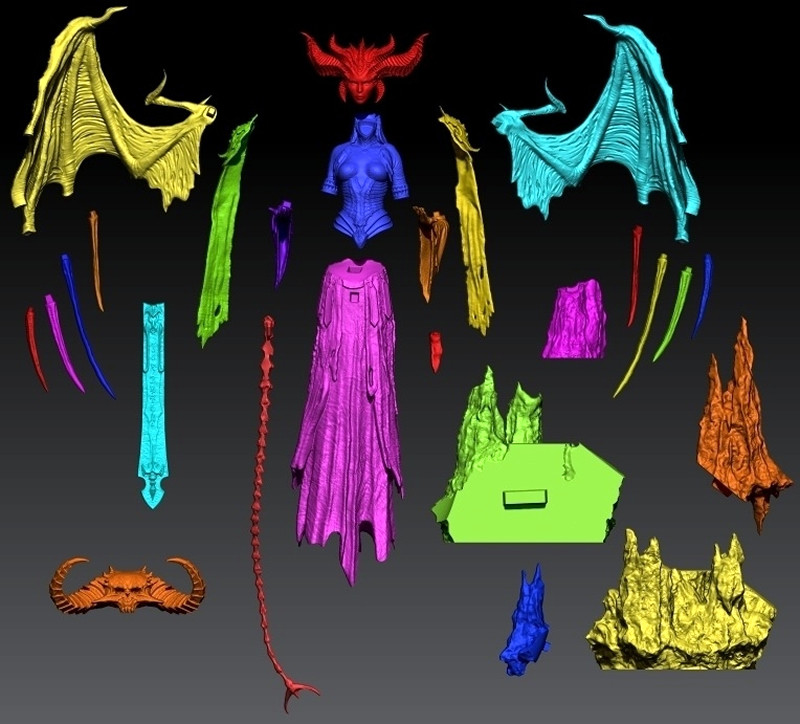Lilith Diablo 4 Statue - STL File 3D Print