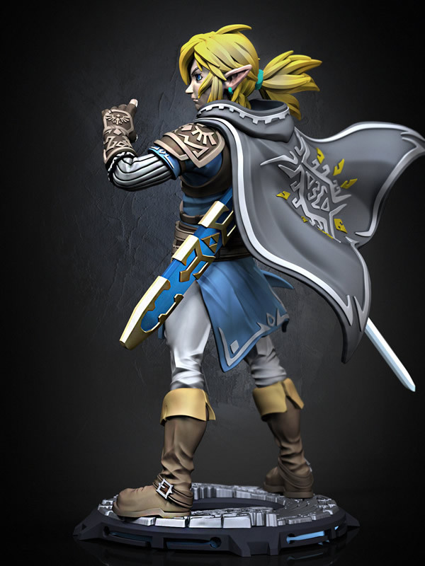 Link Zelda Statue - STL File 3D Print