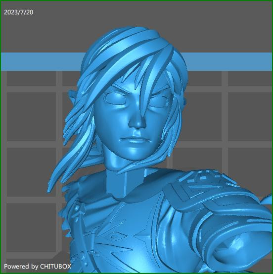 Link Zelda Statue - STL File 3D Print