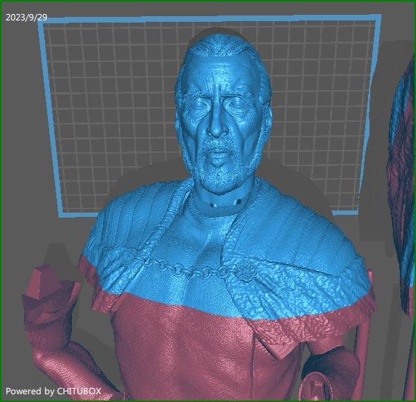 Count Dooku Star Wars Bust - STL File 3D Print