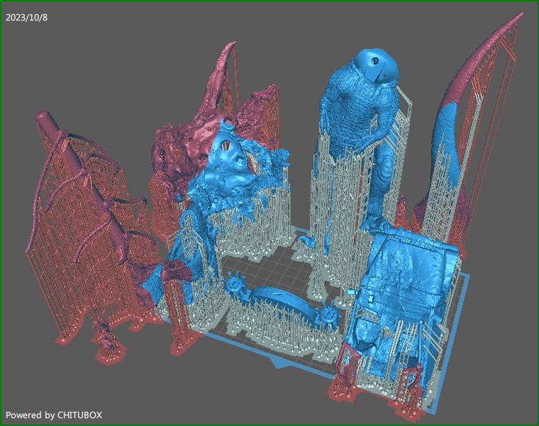 Jurassic Park T-Rex Statue - STL File 3D Print