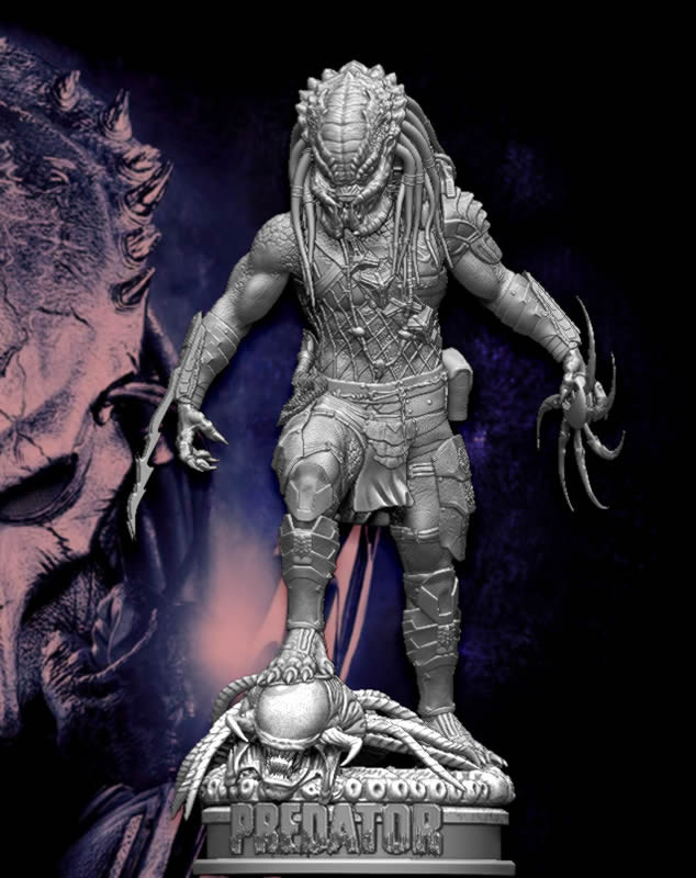 Predator Wolf Statue