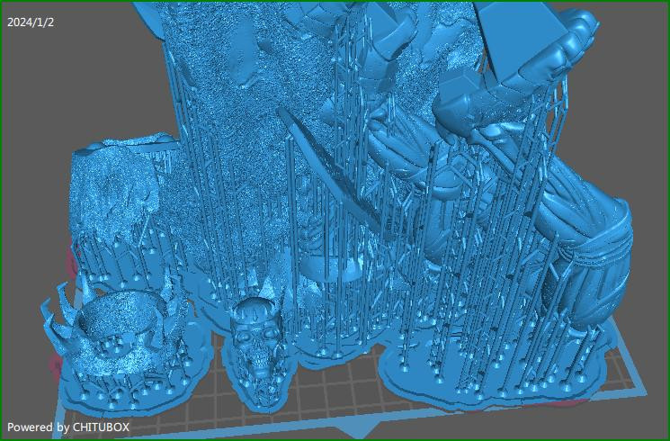 Skull Knight Berserk Statue - STL File 3D Print