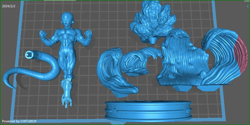 Frieza Dragon Ball Z Statue - STL File 3D Print