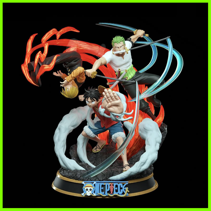 Luffy One Piece Diorama - STL File 3D Print