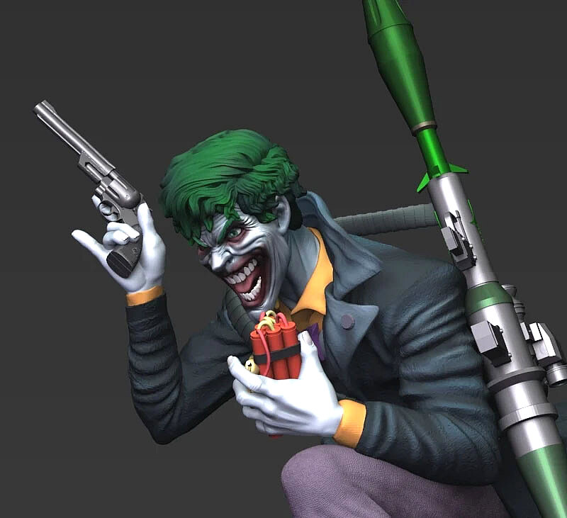 The Joker Batman DC Statue - STL File 3D Print