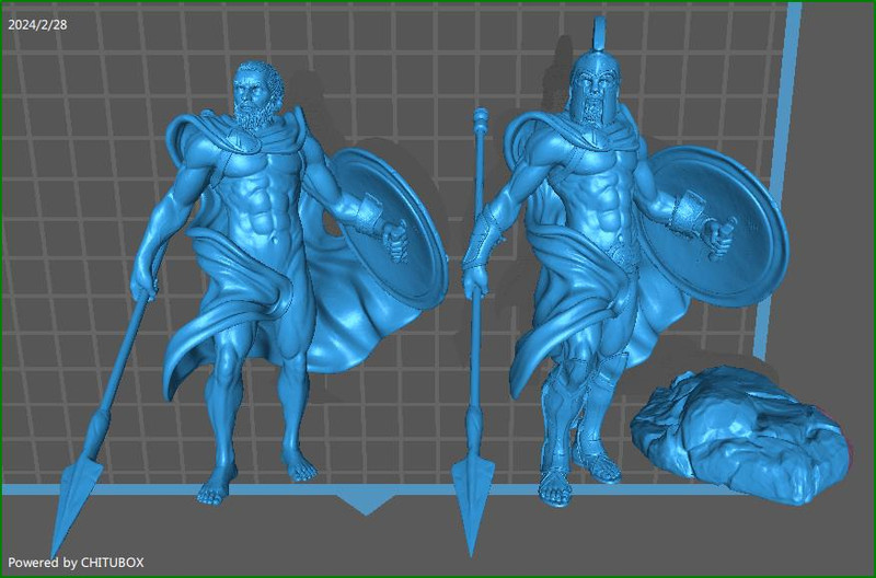 Aristos Gladiator Statue - STL File 3D Print