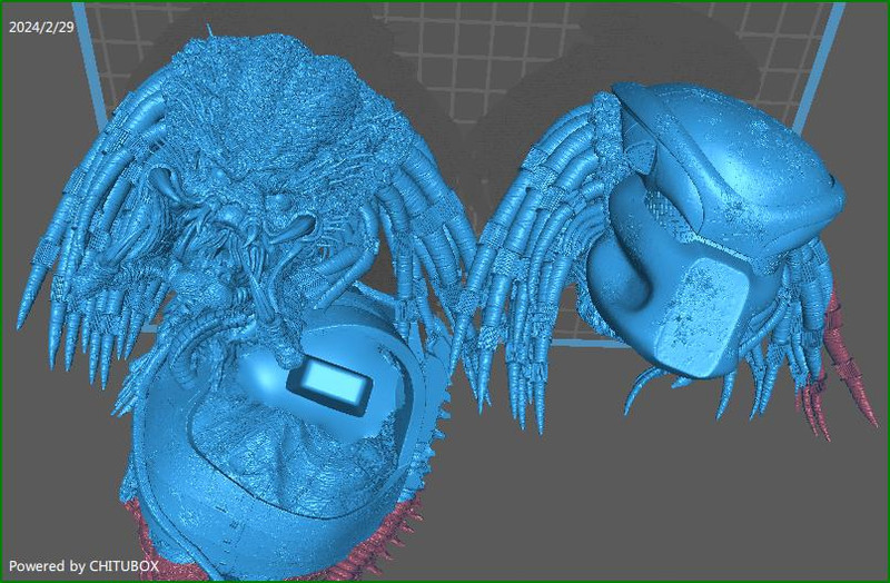 Predator vs Alien Diorama - STL File 3D Print
