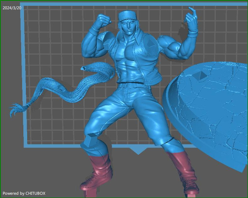 Terry Bogard Kof Statue Stl File 3d Print