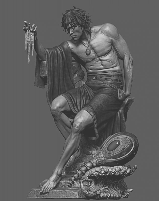 Sandman DC Statue - STL File 3D Print