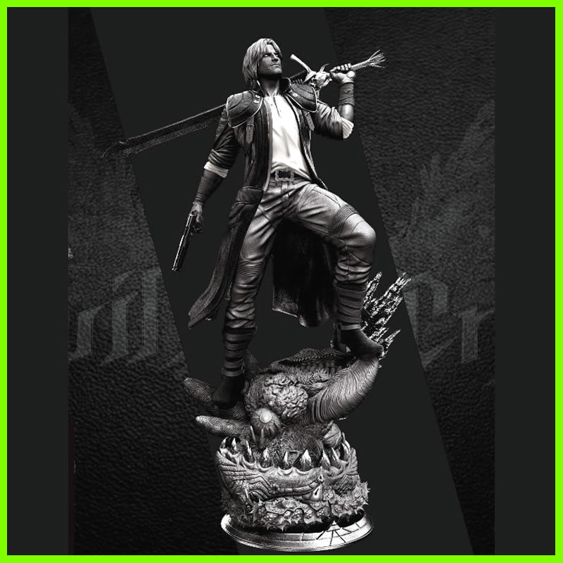 Dante Devil May Cry Statue - STL File 3D Print