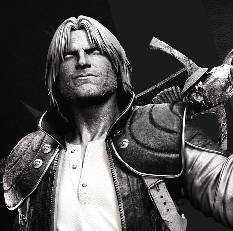 Dante Devil May Cry Statue - STL File 3D Print