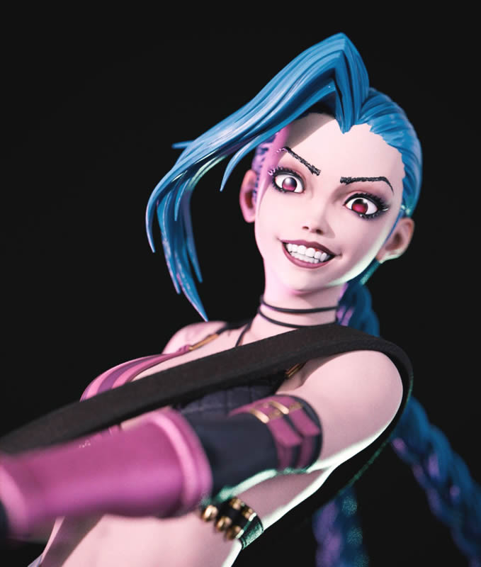 Jinx League of Legends Statue - STL File 3D Print