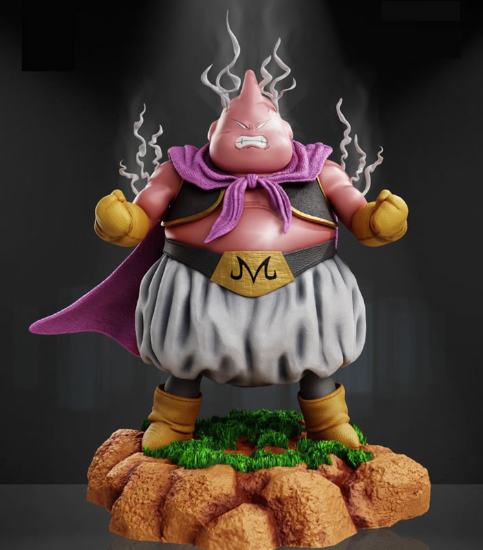 Majin Buu and Bee Dragon Ball Z Statue - STL File 3D Print