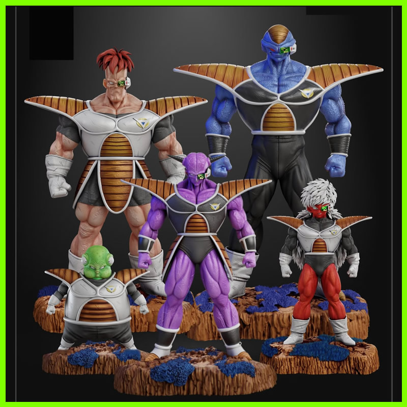 Ginyu Force Dragon Ball Z Statue - STL File 3D Print