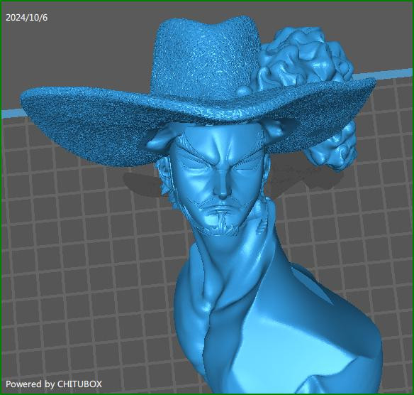 Dracule Mihawk One Piece Statue - STL File 3D Print