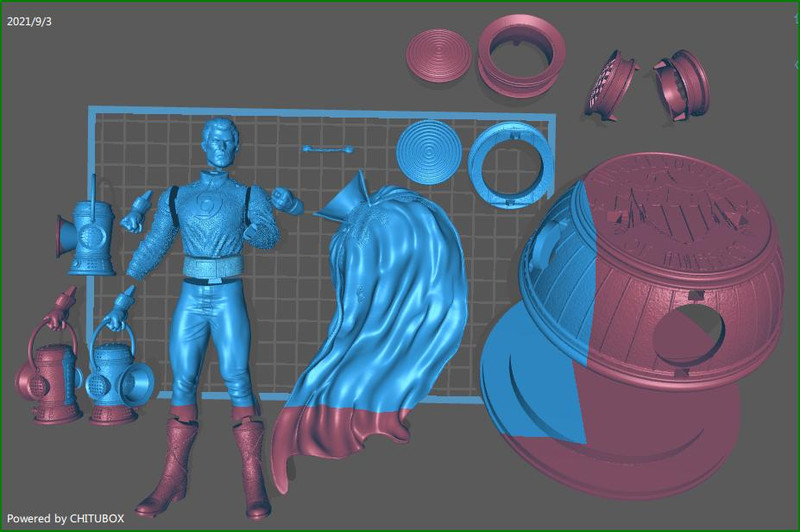 Green Lantern Alan Scott - STL File for 3D Print